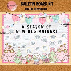 New Year Bulletin Board Kit | Growth & Kindness Classroom Decor ...