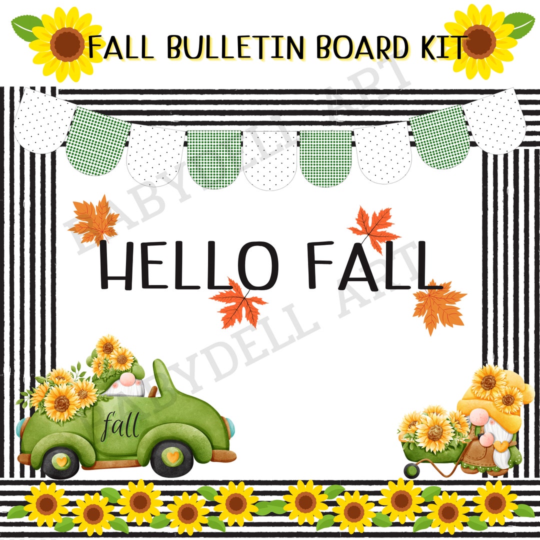 Fall Bulletin Board or Classroom Door Decor, Easy Autumn Classroom ...