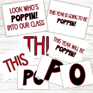 Popcorn Back to School Bulletin Board Kit POPPIN This Year Will Be ...
