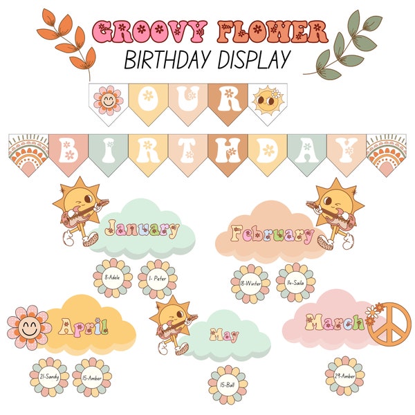 Classroom Birthday Chart - Etsy