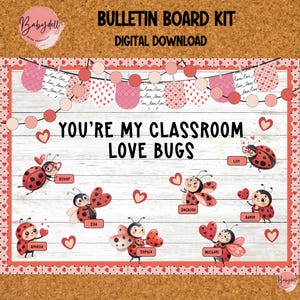 Valentine’s Day Bulletin Board Decor | Our Little Love Bugs Kit ...