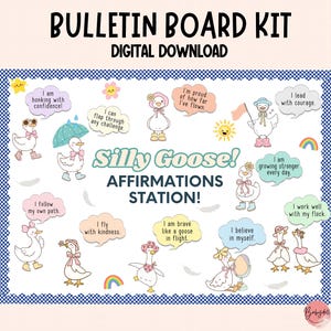 Silly Goose Classroom Decor Bundle Groovy Pastel Coquette Theme ...