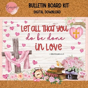 Be Kind for This is Love Bulletin Board Kit | Valentine's Decor ...