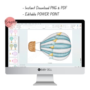 Interactive Hot Air Balloon Spring Bulletin Board Kit | Digital April ...