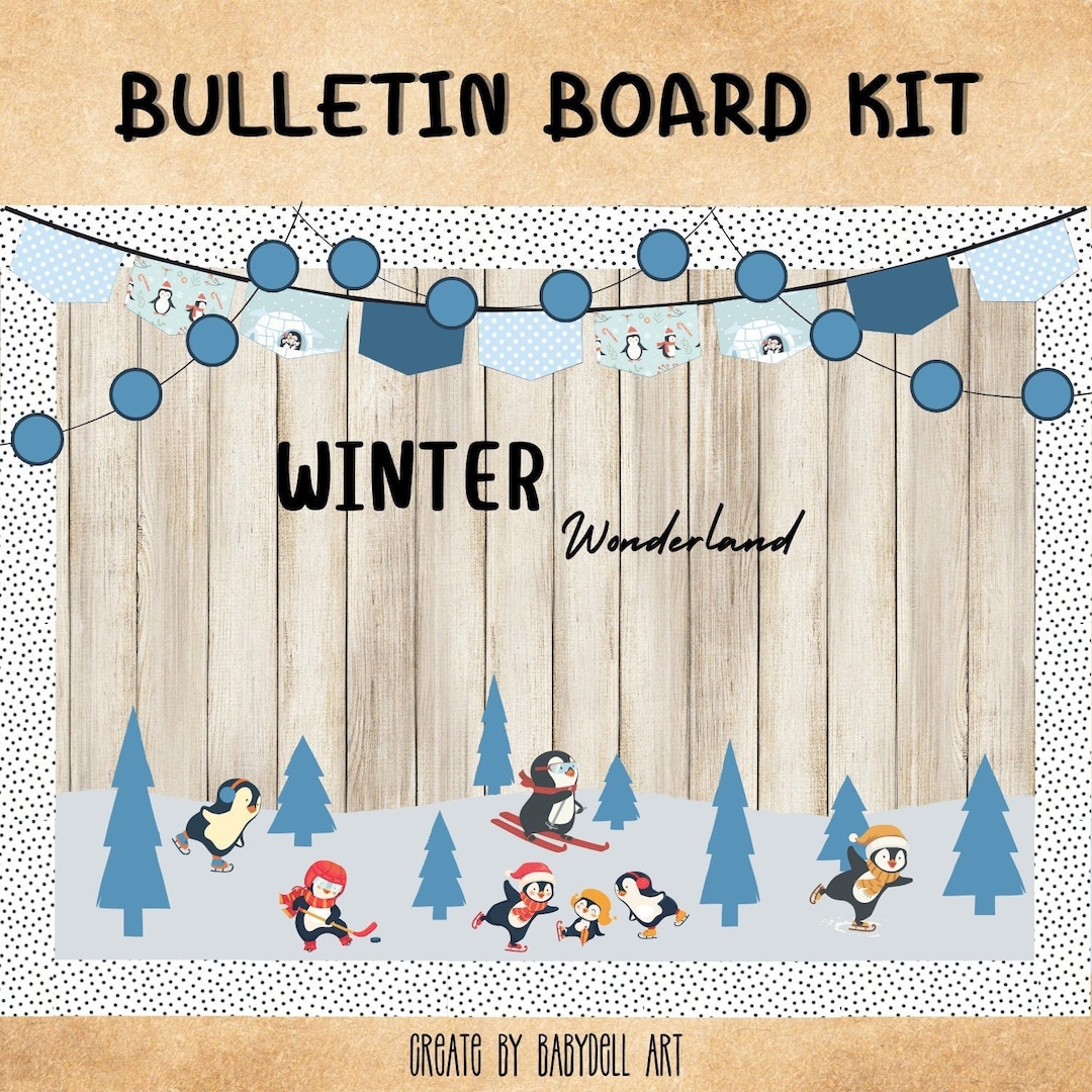 Winter Bulletin Board Kit Christmas Activity : Winter Wonderland - Etsy