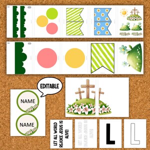He is Risen Easter Bulletin Board Kit | Resurrection Classroom Door ...