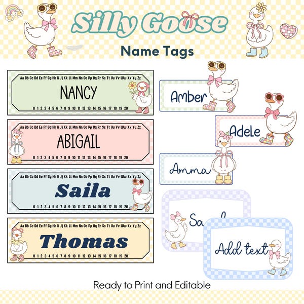 Cubby Tags Spring - Etsy