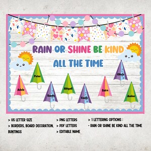 April Showers Spring Bulletin Board | Umbrella Classroom Decor | Easy ...