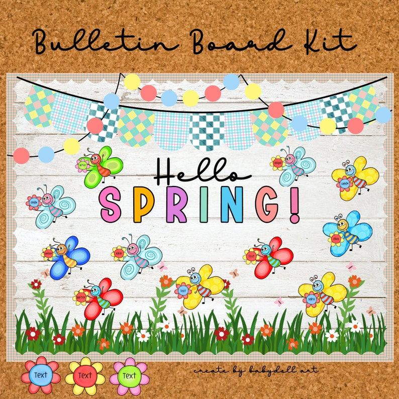 Spring Bulletin Board | Butterfly Theme | April Classroom & Door Decor ...