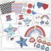 4th of July Bulletin Board Kit Retro Patriotic Summer Classroom Decor ...