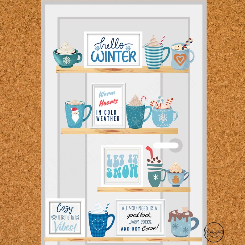 Cozy Cocoa Bulletin Board Kit for Winter Classroom Door Decor - Etsy