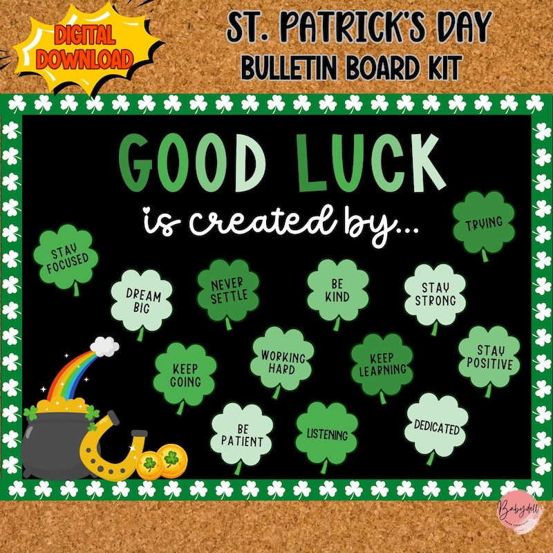 Shamrock Bulletin Board - Etsy
