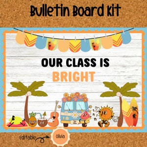 Here Comes the Sun Summer Bulletin Board Kit Groovy Classroom Decor ...