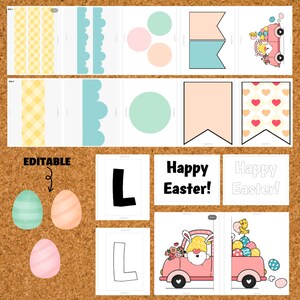 Bunny Easter Bulletin Board March-april Bulletin Board Kit Easter ...