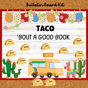 Taco Bulletin Board Kit | Cinco De Mayo Classroom Decor (editable) - Etsy