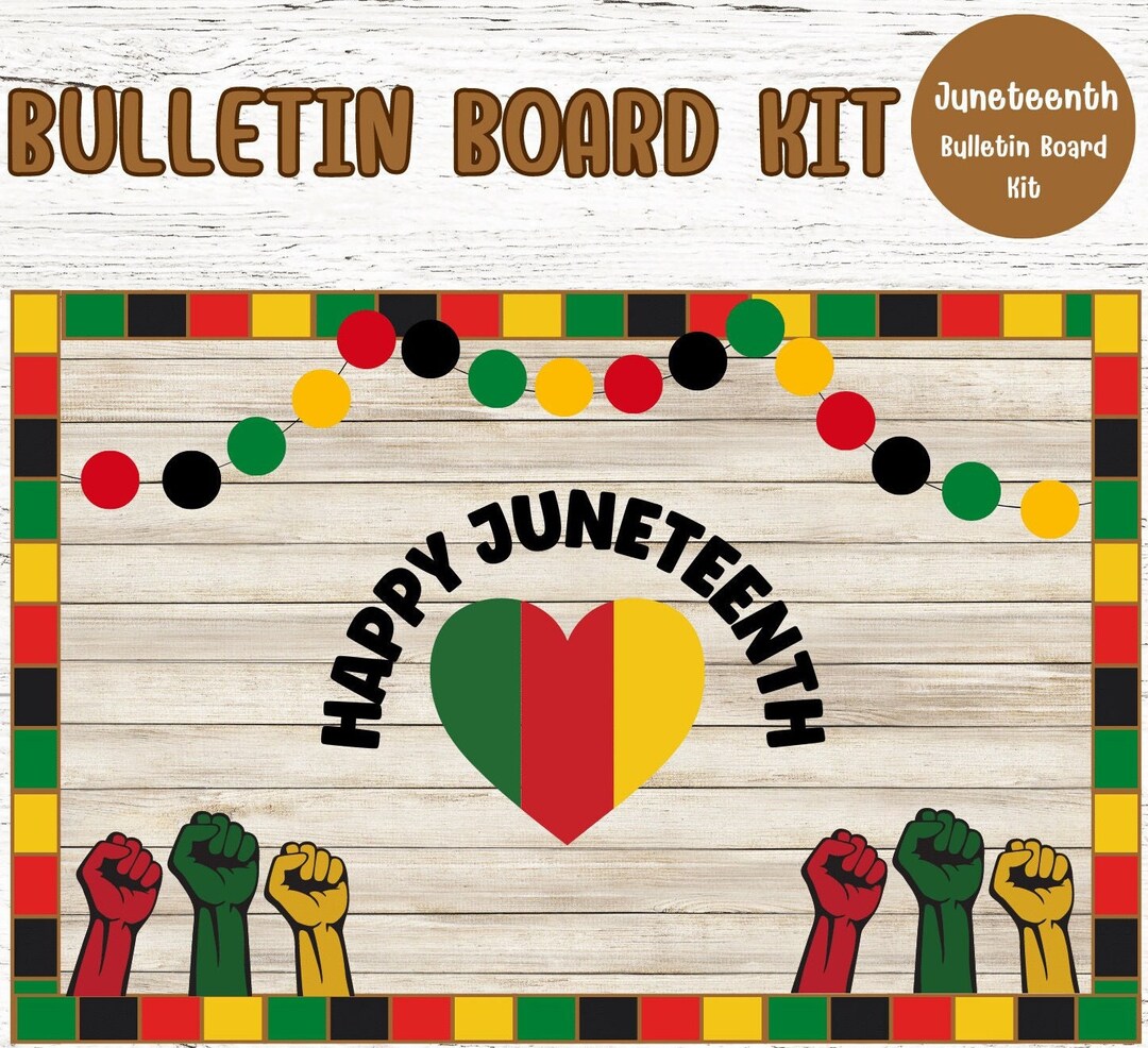 Juneteenth Bulletin Board Classroom Display Door Decoration Printable ...