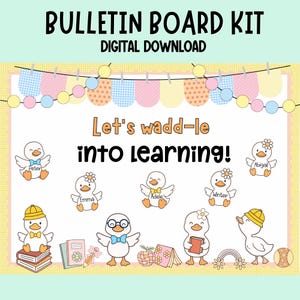 Duck & Goose Bulletin Board Kit: Back to School Classroom Decor - Etsy
