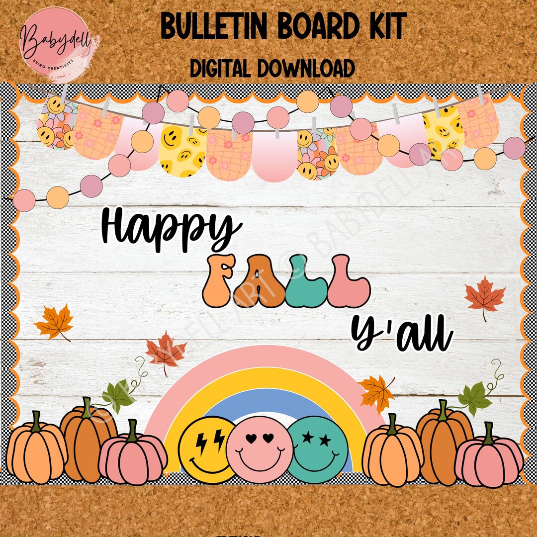 In Our Fall Era Bulletin Board Kit Fall Bulletin Board Kit Classroom ...