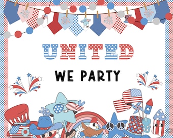 4th of July Bulletin Board Summer Bulletin Board Kit Patriotic ...