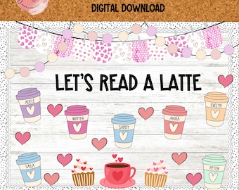 Valentine's Day Bulletin Board Kit, Love Door Decor, Hello February ...