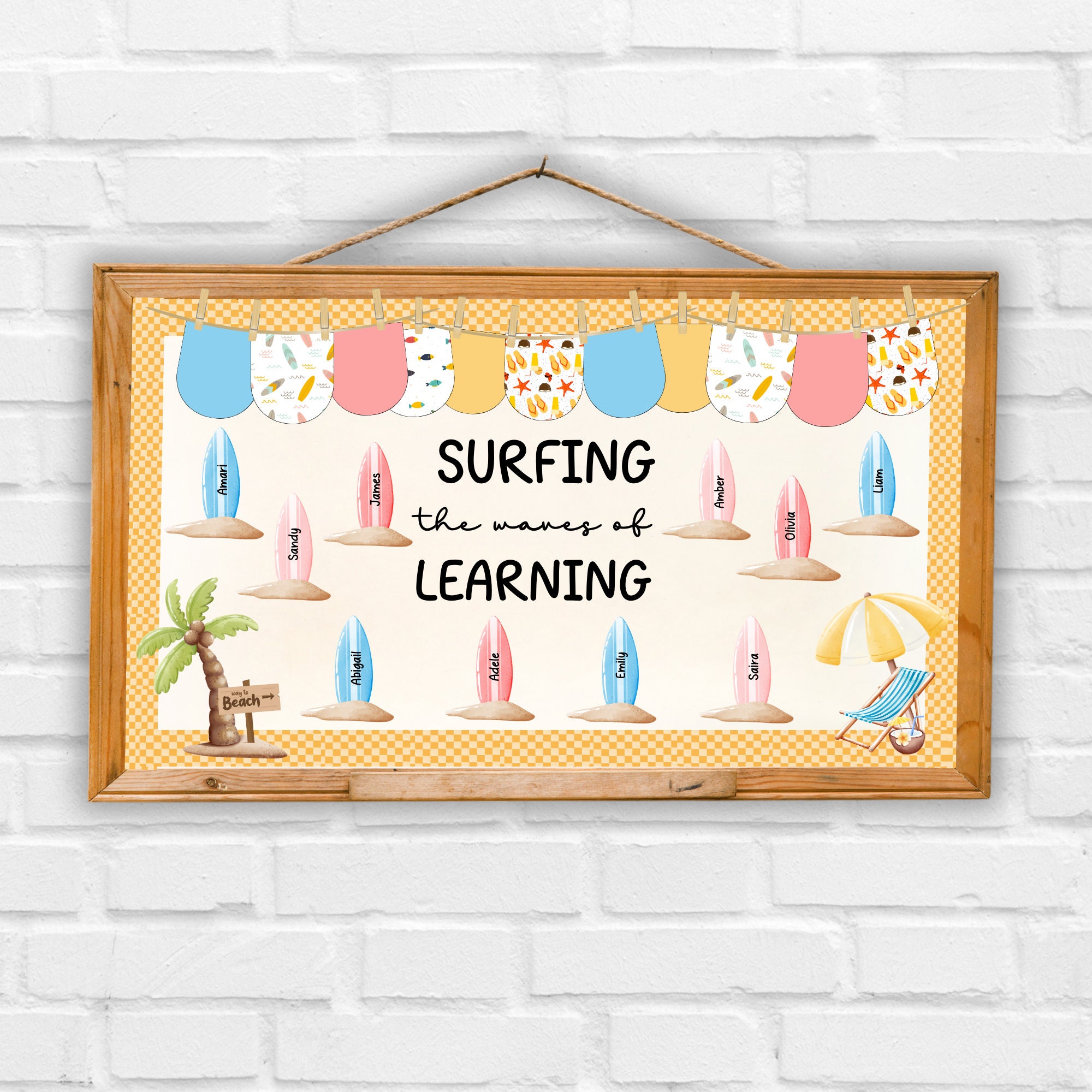 August Bulletin Board Decorations Summer Bulletin Board Kit End Of The ...