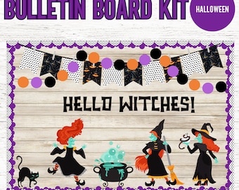 Halloween Classroom Door Decor, Printable Halloween Wall Art, Halloween ...