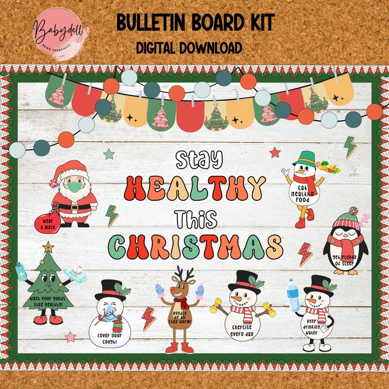 Christmas Bulletin Board Kit - Etsy