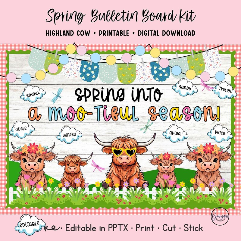 Highland Cow Easter - Etsy