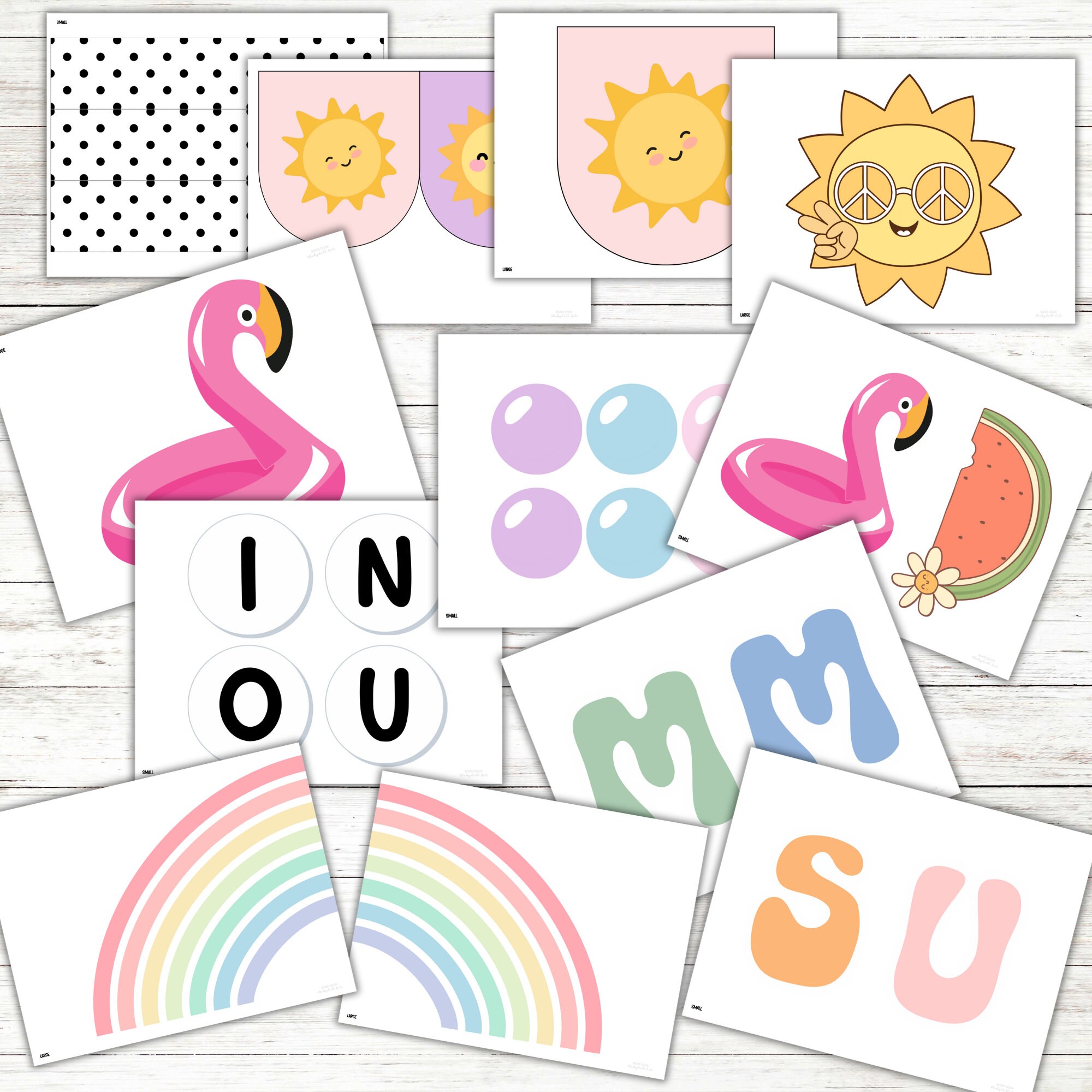 In Our Summer Era Summer Bulletin Board Groovy Pastel Classroom Decor ...