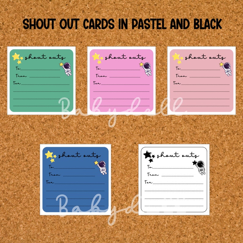 Star Shout Outs Bulletin Board Kit: Staff Appreciation Decor - Etsy