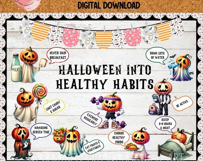 Halloween School Nurse Poster, Fall Flu Health Promotion, Health Office ...