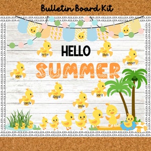 Quack Into Summer Bulletin Board Kit Duck Themed Classroom Decor Fun ...