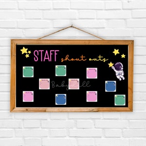 Star Shout Outs Bulletin Board Kit: Staff Appreciation Decor - Etsy