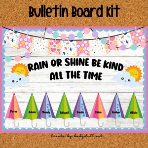 April Showers Spring Bulletin Board | Umbrella Classroom Decor | Easy ...