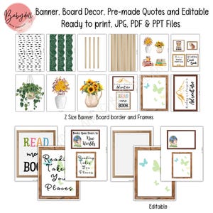 Reading Bulletin Board Motivational Quotes Bulletin Board Kit Classroom ...