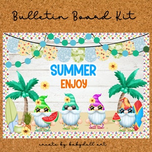 Summer VIBES Bulletin Board Classroom Display Door Decor Kit Summer ...