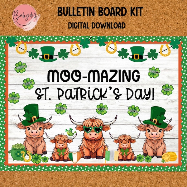 St Patricks Bulletin - Etsy