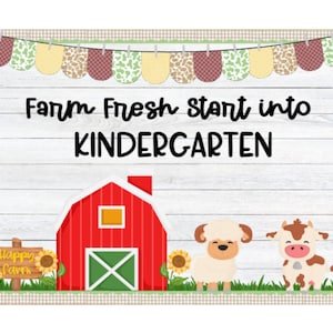Editable Farm Classroom Decor Bundle | Happy Farm Theme for Prek-2nd ...