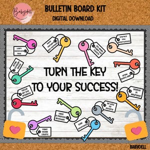 Motivational Bulletin Board Kit: New Year Classroom Decor (digital ...