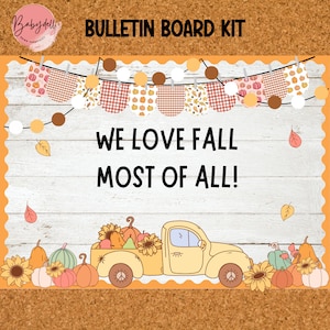 Fall Pumpkin Truck Bulletin Board Autumn Inspirational Fall Theme ...