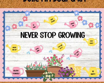 Bulletin Board Display Kit Printable Teacher Bulletin Board Tiny Seeds ...