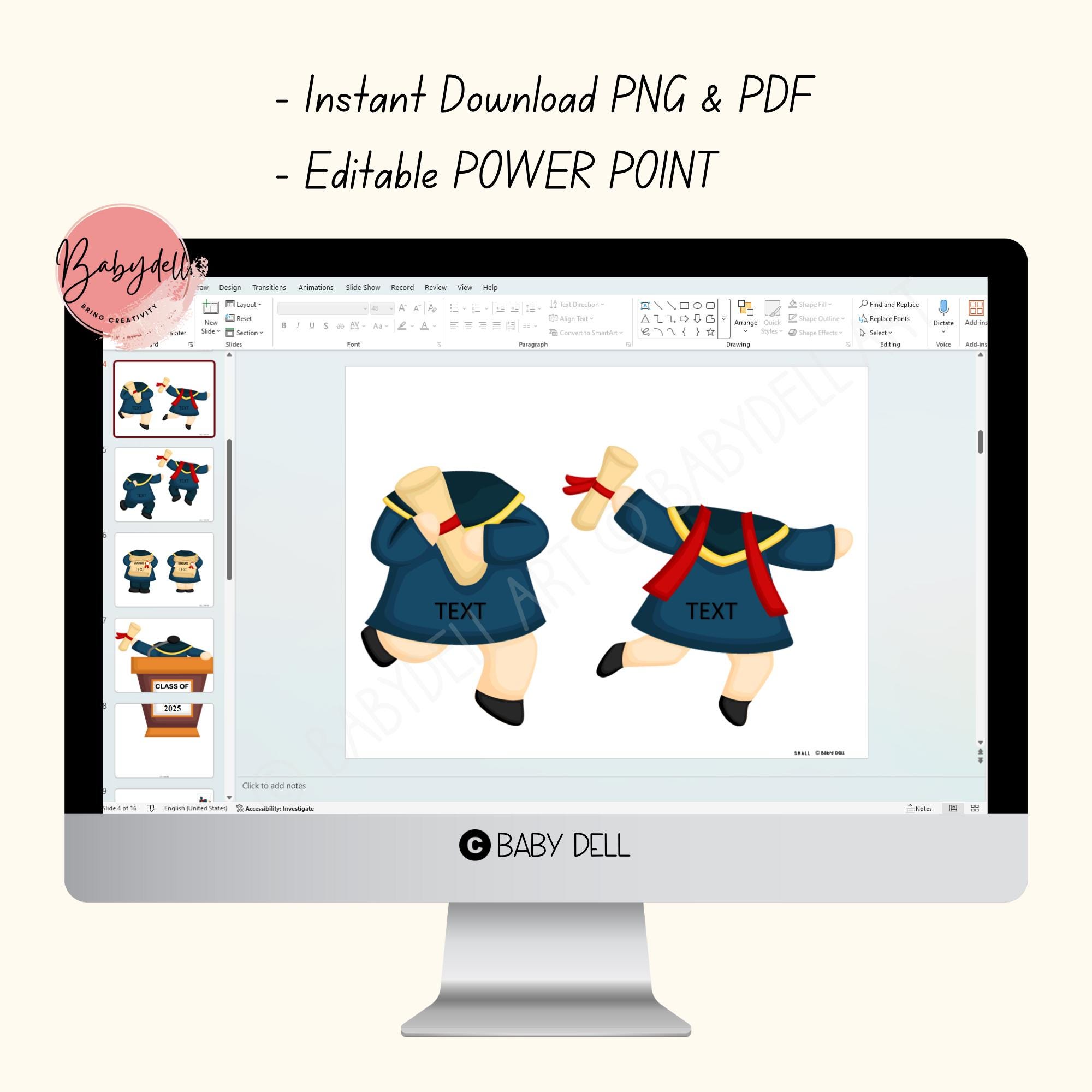 Graduation Bulletin Board Kit: Editable Classroom Decor (digital ...