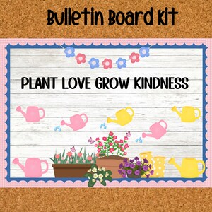 Never Stop Growing Spring Bulletin Board Kit | Editable Classroom Decor ...