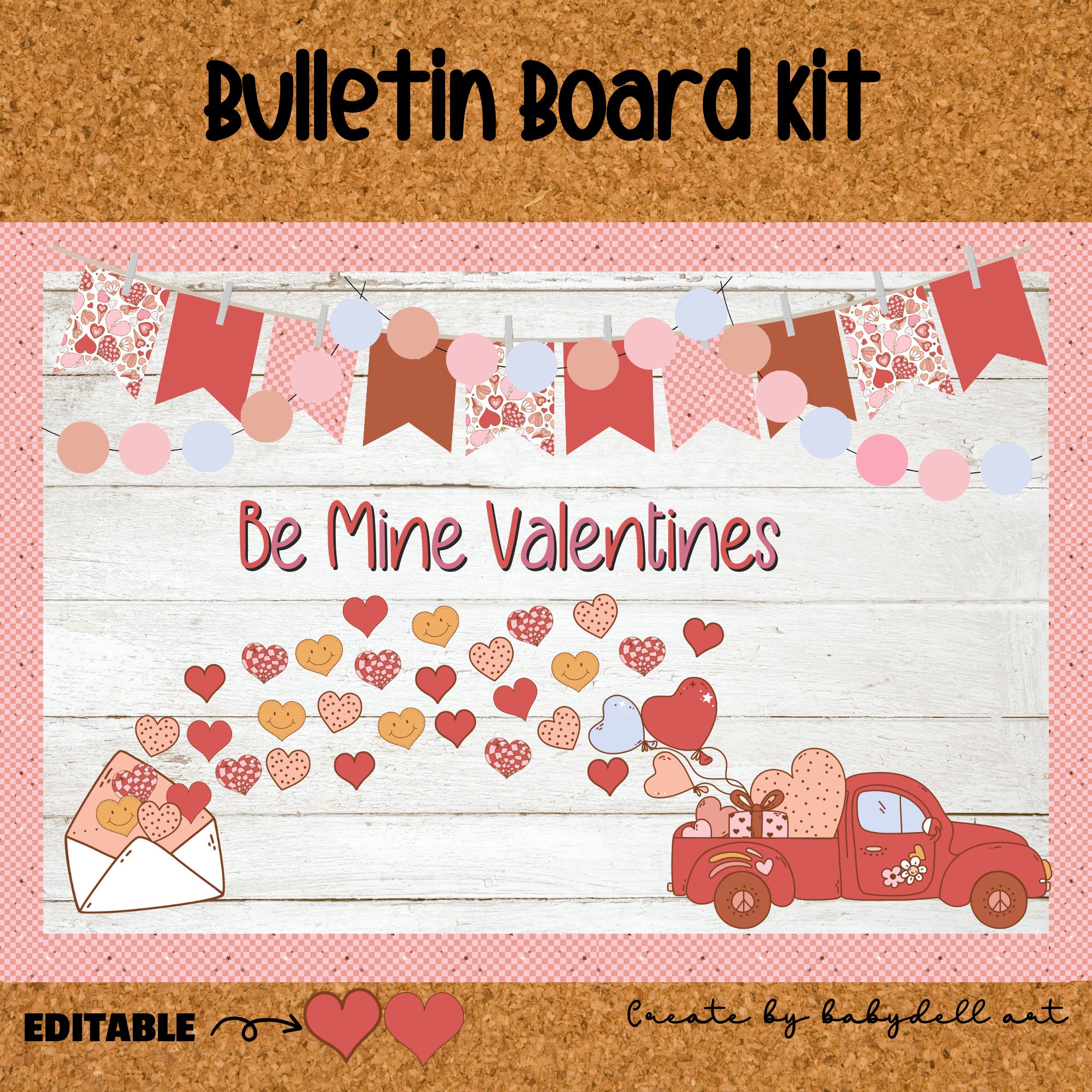 Valentine Bulletin Board or Classroom Door Decor, Truck Loads of Love ...