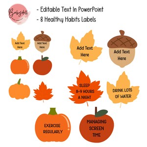 Healthy Habits Bulletin Board Fall Bulletin Board Autumn Healthy Habits ...