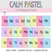 Calm Pastel Alphabet Posters, Editable Calm Colors Classroom Decor ...