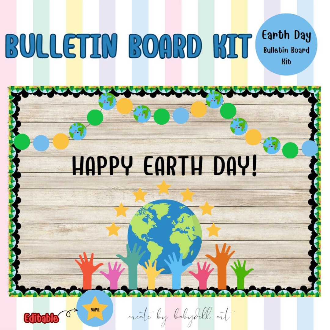 Earth Day Bulletin Board Classroom Display Door Decor Kit - Etsy