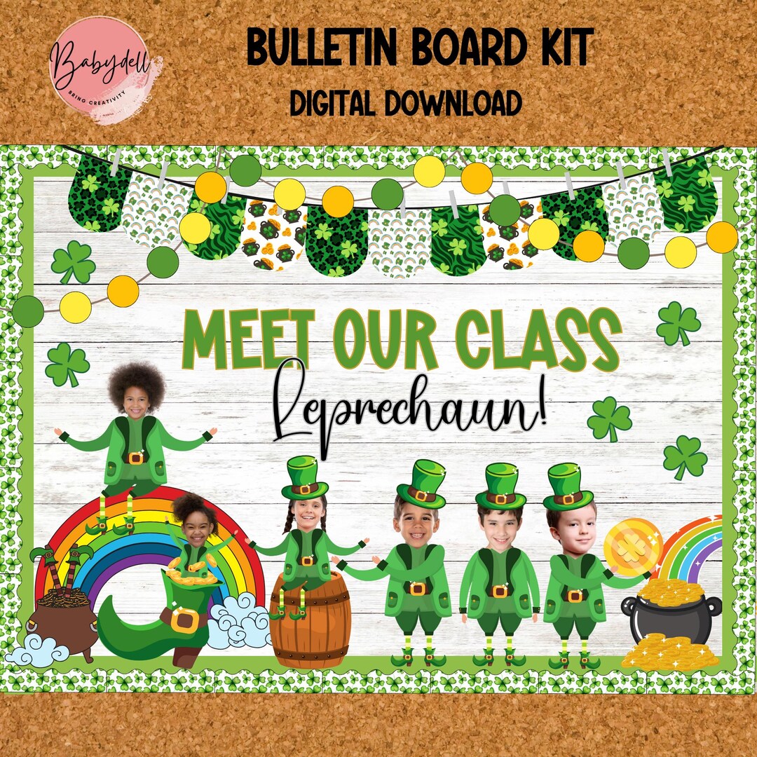 Leprechaun Bulletin Board Kit | St. Patrick's Day Classroom Decor | Fun ...