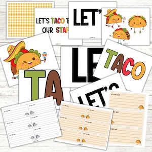 Taco Staff Appreciation Bulletin Board Kit: Printable Shout Out Cards ...