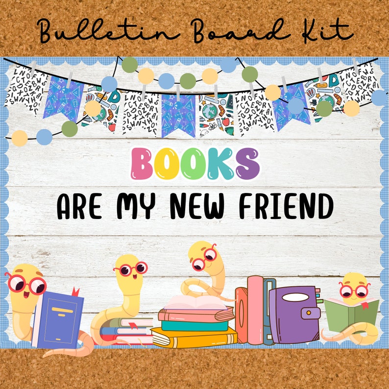 Reading Bulletin Board Kit: Classroom Library Decor - Etsy
